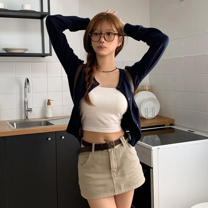 모디무드 [벨트증정🤎/모델극찬] 우디 코튼 면 스커트 팬츠-4color - 에이블리 스토어