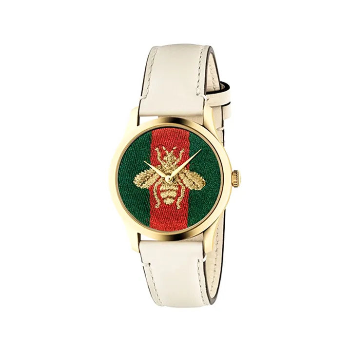 구찌 YA1264128 여성 가죽 쿼츠 38mm - 에이블리 스토어