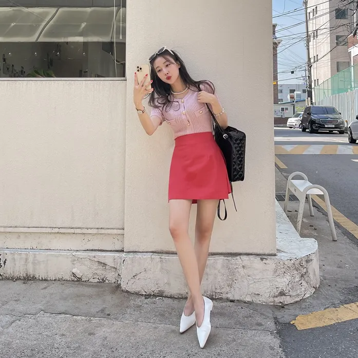 [스커트디자인+숏팬츠안감/여름데일리/A라인/4col/S,M] 미드린넨치마바지 - 에이블리 스토어