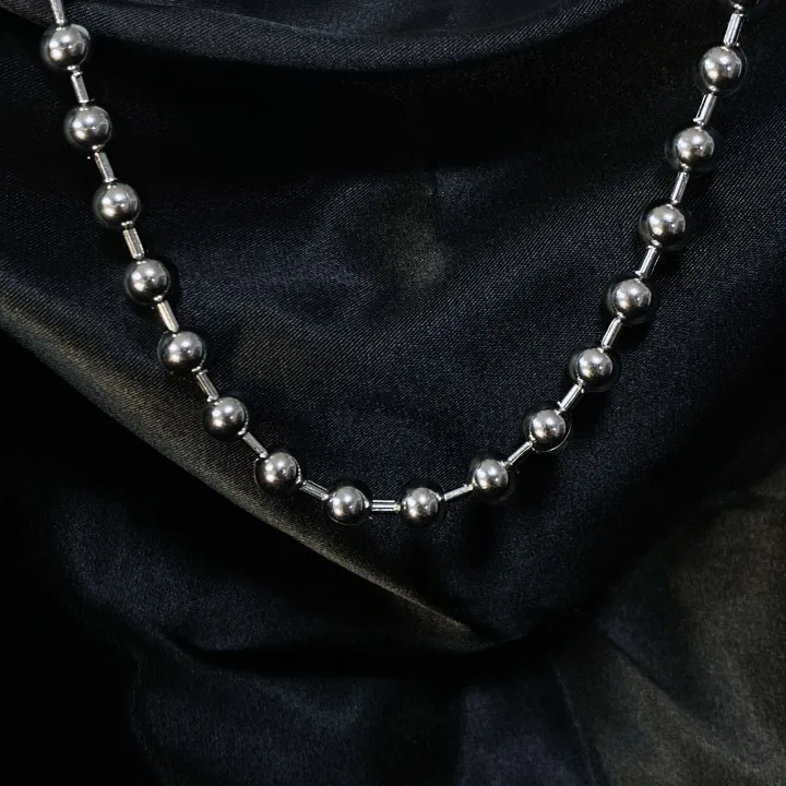 Big ball chain necklace / 빅 볼 체인 목걸이 - 에이블리 스토어