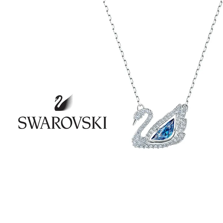 스와로브스키 SWAROVSKI 주얼리 DAZZLING SWAN 블루스완 실버 목걸이 5533397 - 에이블리 스토어