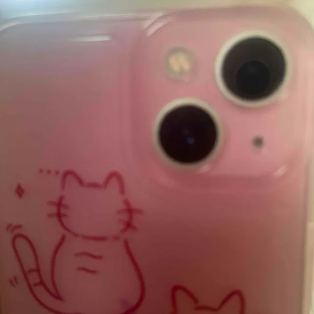 Pink Meow Case 시럽 고양이 아이폰 케이스 투명 아이폰 15 14 13 - 에이블리 스토어