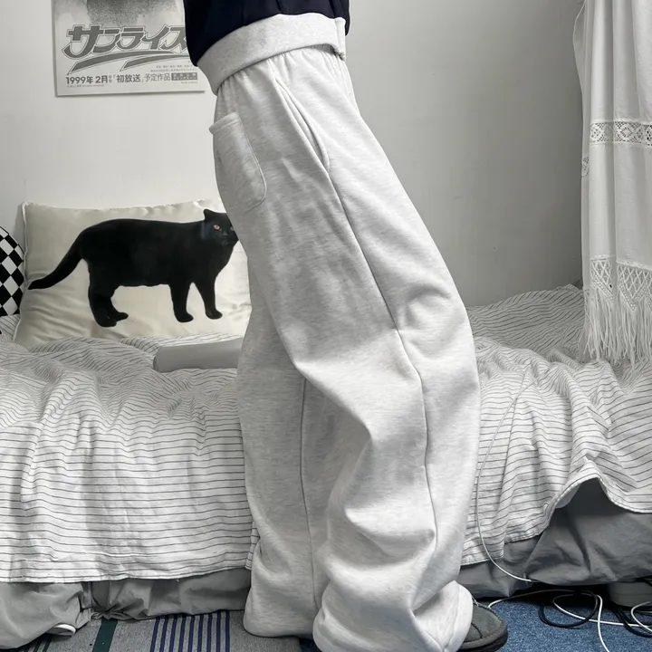 오피엠(OPM) cotton balloon wide sweat pants - 에이블리 스토어