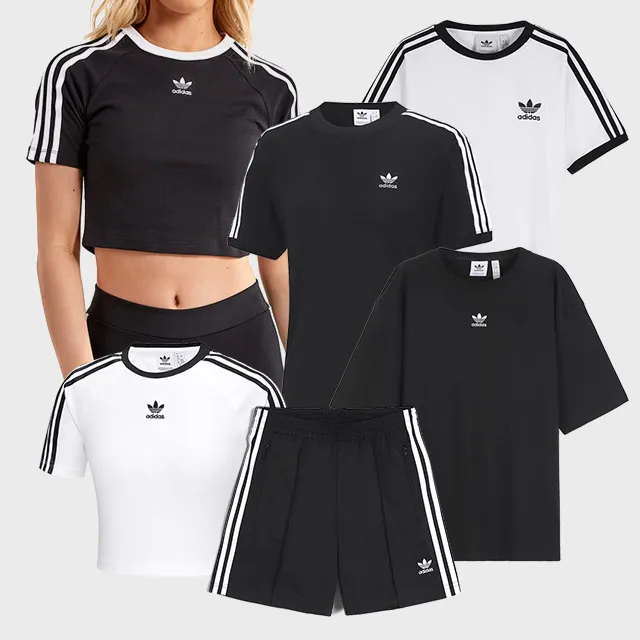 [아디다스] 베이비 3스트라이프 반팔 크롭티 파이어버드 쇼츠 돌핀팬츠 7종 택1 (IU2532/IP0662/IA4845 ...