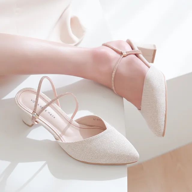 🔥자체제작 고퀄🔥켈라인 글리터 뮬샌들 디자인특허 3cm 5cm 7cm 하객룩,데일리룩,데이트룩 모든코디완벽 - 에이블리 스토어