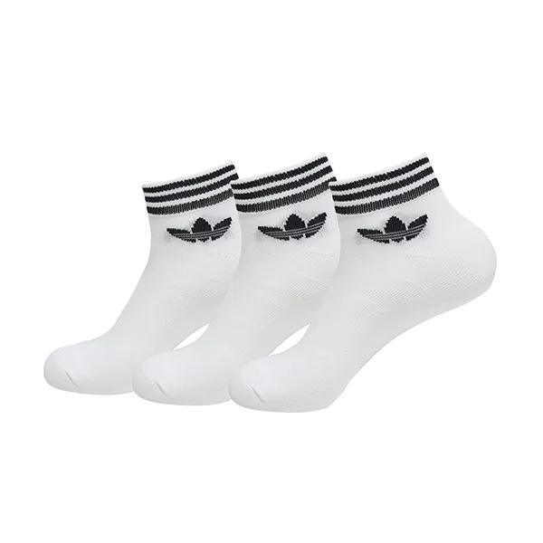 아디다스 트레포일 3팩 앵클 삭스 스포츠 발목 양말 화이트 EE1152 - 에이블리 스토어