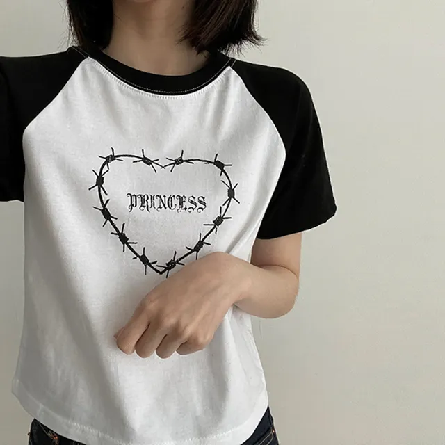 (빈티지/Y2K) 프린세스나그랑반팔티 (4color) - 에이블리 스토어