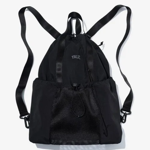 예일 YALE DRAWSTRING BACKPACK BLACK - 에이블리 스토어