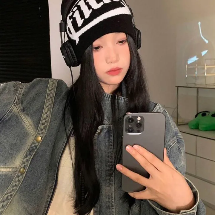 핏보장힙한비니! 캐주얼레터링힙합비니 - 에이블리 스토어