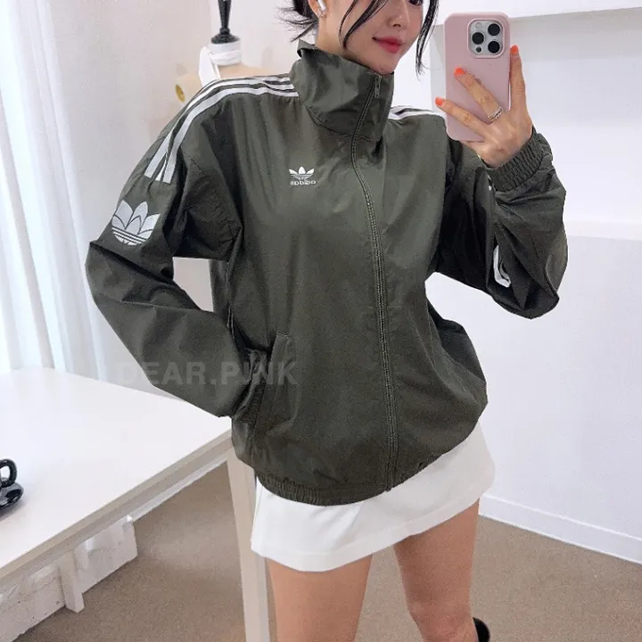 [옵션가 /🔥품절대란 재입고🔥/국내매장판💙] 아디다스 바람막이 레트로 트레포일 자켓 져지 화이트 차콜 집업 점퍼 남녀공용 커플 ...
