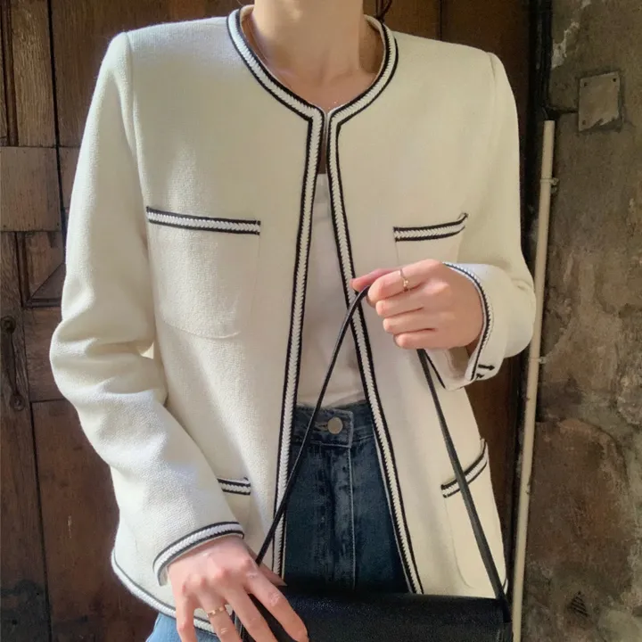 라운드 카라 심플 시크 자켓(mb0200) - 에이블리 스토어