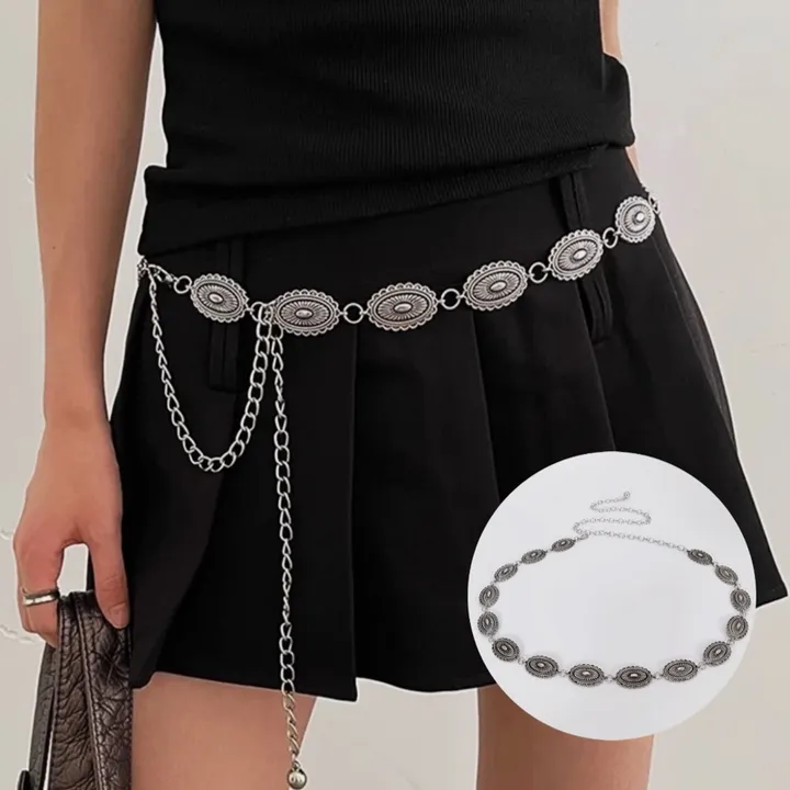 [당일발송] 1+1 특 에스닉 y2k 하이틴 원허리 벨트 체인 바디 벨리댄스 아이돌 걸그룹 남녀공용 - 에이블리 스토어