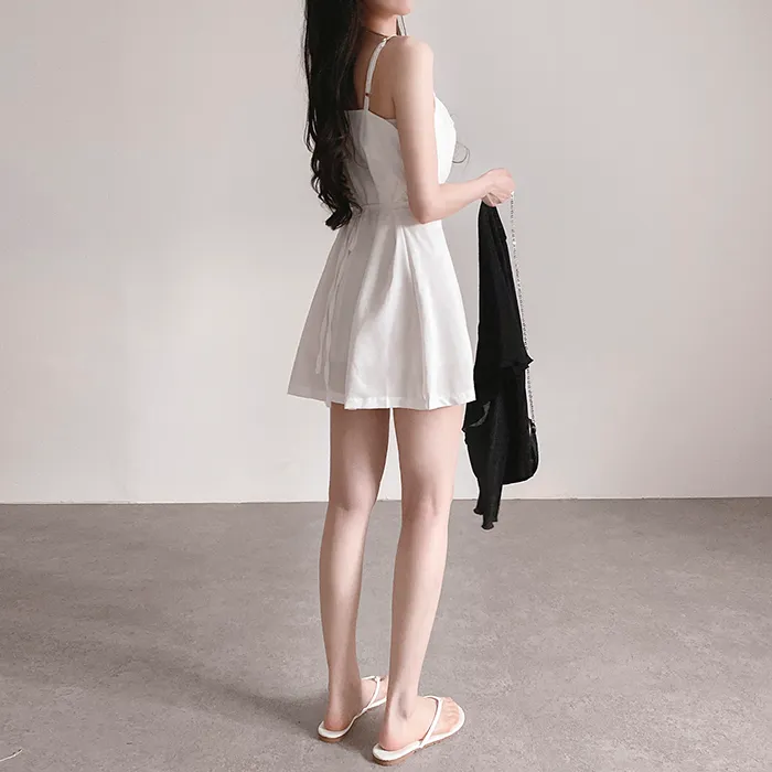 여리함 극락핏 드레이프 실키 끈나시 미니원피스 에이블리 스토어