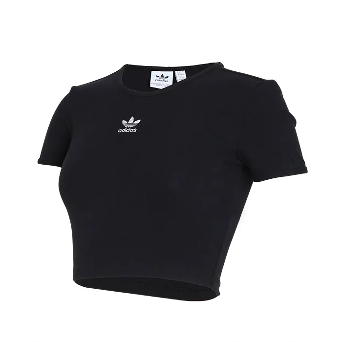 아디다스 에센셜 립 티셔츠 블랙 (II8057) - 에이블리 스토어