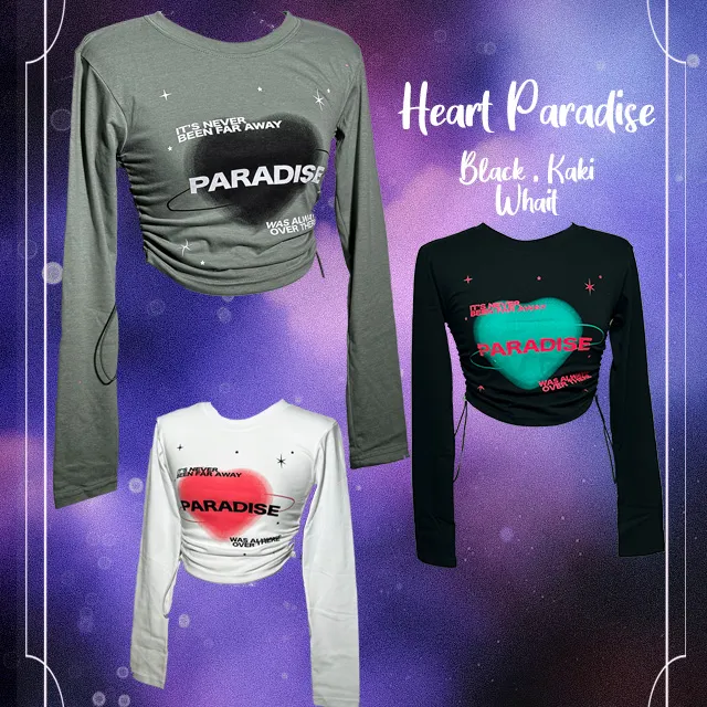 하트파라다이스 유니크 프린팅 크롭 스트링 티 키치 하이틴 y2k 길이조절 스트링 - 에이블리 스토어