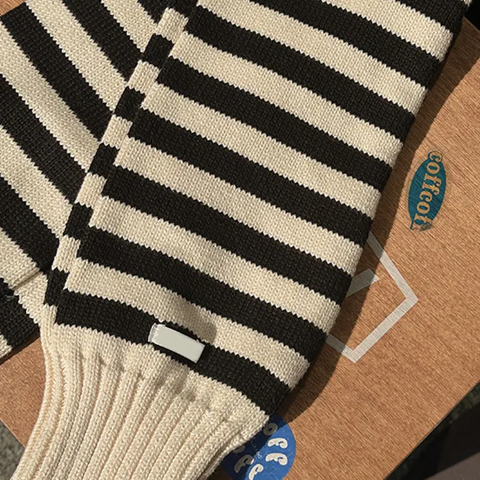 니트 단가라 머플러 (*2color) - 에이블리 스토어