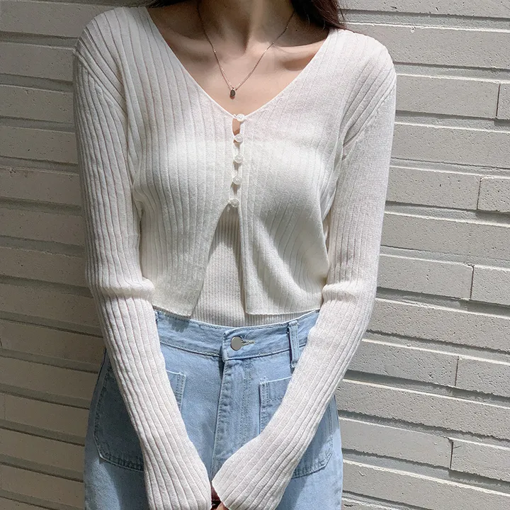 버튼 볼레로 가디건 - 에이블리 스토어