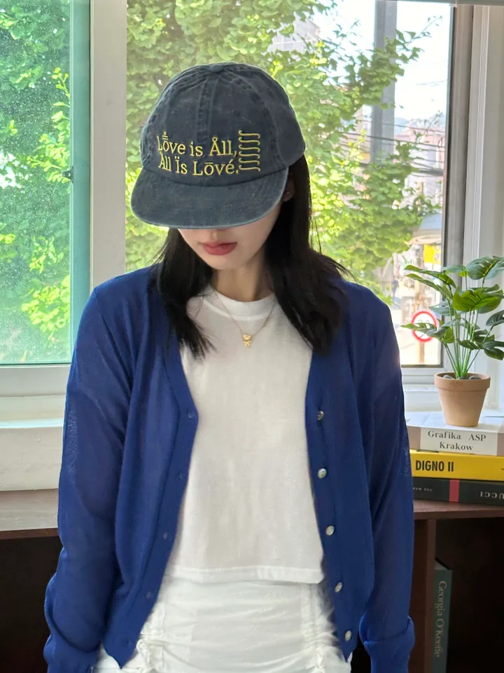 ラブデニムステッチレタリングキャップハット[1color] | ファッション通販サイト NUGU